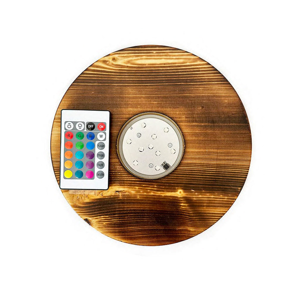 Cocoyaya Wooden Hookah Base – LED Light Compatible